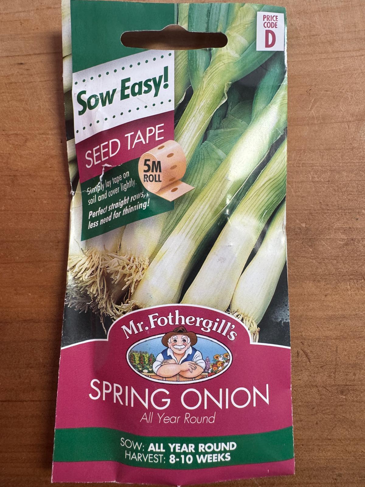 Shop Spring Onion - All Year Round Seed Tape - Timberline - Landscape ...